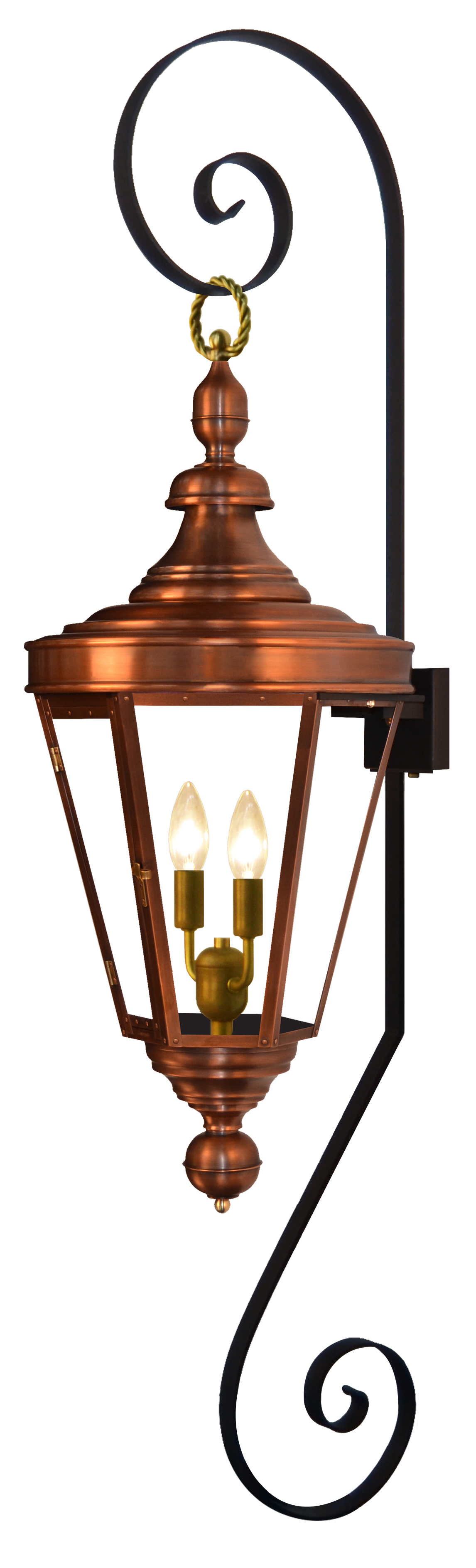 Royal Street 40'' Electric Top and Bottom Scroll – PARC LIGHTING